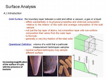 Surface Analysis presentation | free to view