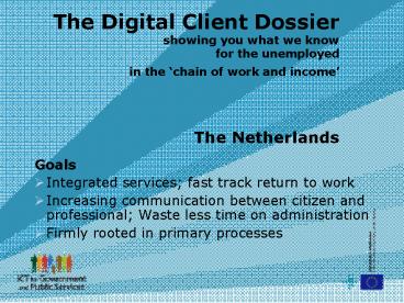 PPT – The Digital Client Dossier showing you what we know for the ...