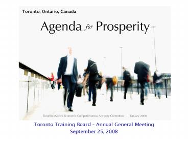 City of Toronto presentation | free to view