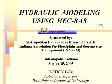 HYDRAULIC MODELING USING HECRAS presentation | free to view