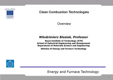 Energy and Furnace Technology presentation | free to view