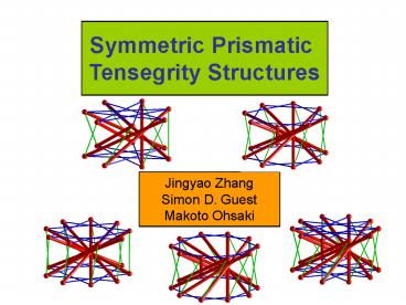 Symmetric Prismatic Tensegrity Structures presentation | free to view