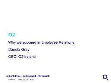 PPT – O2 PowerPoint presentation | free to view - id: 14c6fc-ZTU1M