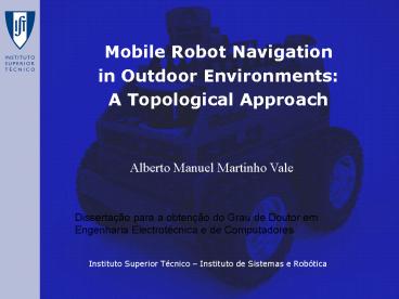 PPT – Mobile Robot Navigation in Outdoor Environments: A Topological ...