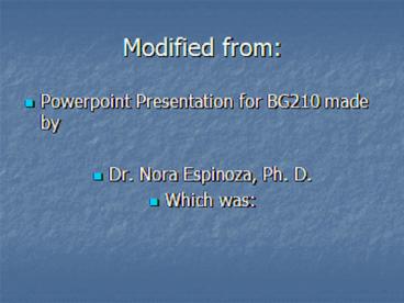 PPT – Modified from a PowerPoint Presentation made to accompany Holes ...