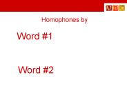 PPT – Homophones PowerPoint presentation | free to view - id: 36247-MWI5N