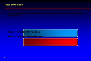 Types of Petroleum presentation | free to view