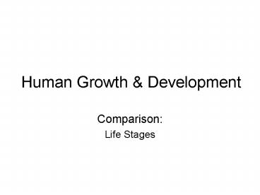 PPT – Human Growth PowerPoint presentation | free to view - id: 1a91e9 ...