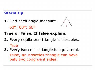 PPT – Isosceles Triangles PowerPoint presentation | free to view - id ...