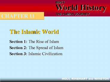 The Islamic World presentation | free to view