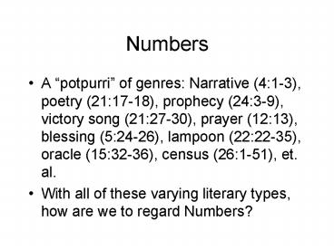 PPT – Numbers PowerPoint presentation | free to download - id: 14c58d-YmI4Y