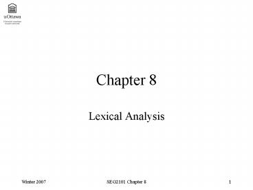 Lexical Analysis presentation | free to view