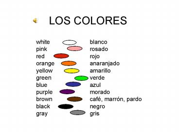 LOS COLORES presentation | free to view