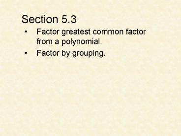 Factor greatest common factor from a polynomial' presentation | free to ...