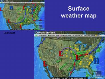 Surface weather map presentation | free to view
