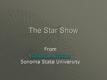 PPT – The Star Show PowerPoint presentation | free to view - id: 20e43f ...