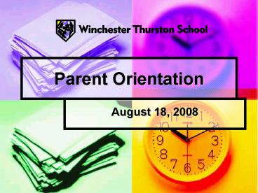 PPT – Parent Orientation PowerPoint presentation | free to view - id ...