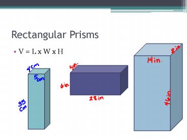 Rectangular Prisms presentation | free to view