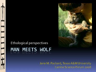 Man meets wolf presentation | free to view