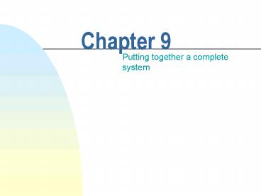 Putting together a complete system presentation | free to download