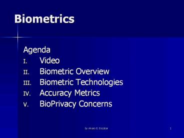 Biometrics presentation | free to download