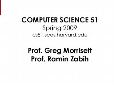 CS51 presentation | free to view