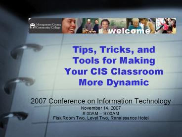 PPT – Tips, Tricks, and Tools for Making Your CIS Classroom More ...