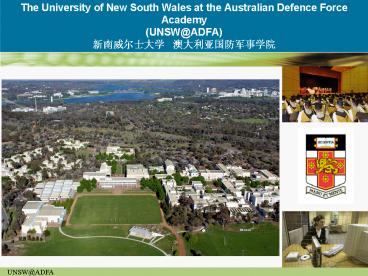 The University of New South Wales at the Australian Defence Force ...