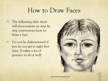 How to Draw Faces presentation | free to view
