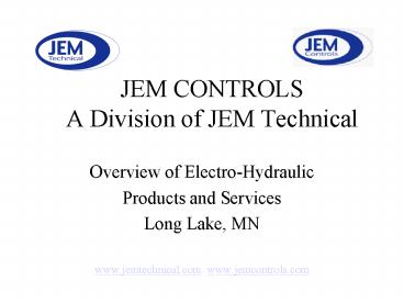 PPT – JEM CONTROLS A Division of JEM Technical PowerPoint presentation ...
