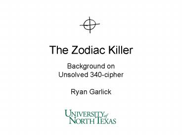 The Zodiac Killer presentation | free to view