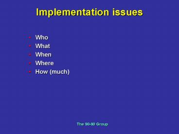 PPT – Implementation issues PowerPoint presentation | free to view - id ...