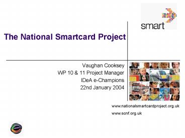 PPT – The National Smartcard Project PowerPoint presentation | free to ...