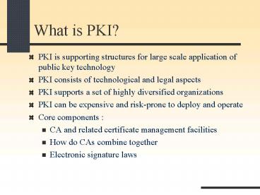 What is PKI presentation | free to view