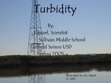 Turbidity presentation | free to view