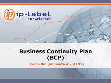 Business Continuity Plan BCP presentation | free to view