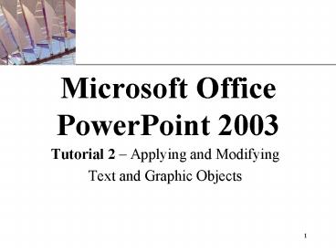 Microsoft Office PowerPoint 2003 presentation | free to view