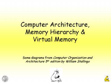 Computer Architecture, Memory Hierarchy presentation | free to view