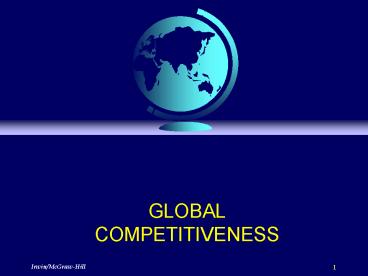 GLOBAL COMPETITIVENESS presentation | free to view