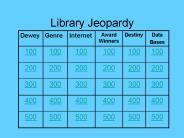 PPT – Dewey Jeopardy PowerPoint presentation | free to view - id: 35b88 ...