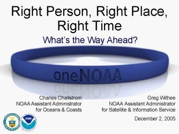 Right Person, Right Place, Right Time presentation | free to view