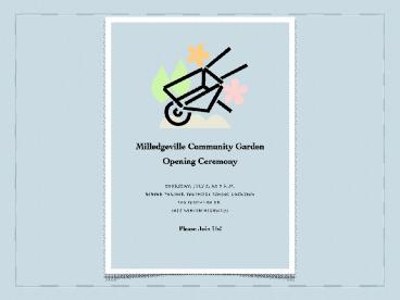 PPT – What is a community garden PowerPoint presentation | free to view ...