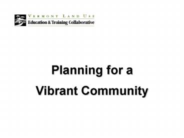 The Role of the Planning Commission presentation | free to view