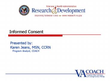 PPT – Informed Consent PowerPoint presentation | free to view - id ...