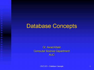 PPT – Database Concepts PowerPoint presentation | free to download - id ...