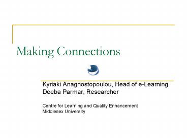 PPT – Making Connections PowerPoint presentation | free to view - id ...