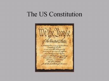 The US Constitution presentation | free to view
