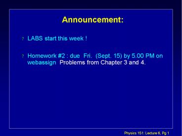 PPT – Announcement: PowerPoint presentation | free to download - id ...