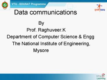 PPT – Data communications PowerPoint presentation | free to view - id ...