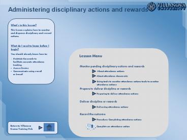Administering disciplinary actions and rewards presentation | free to ...